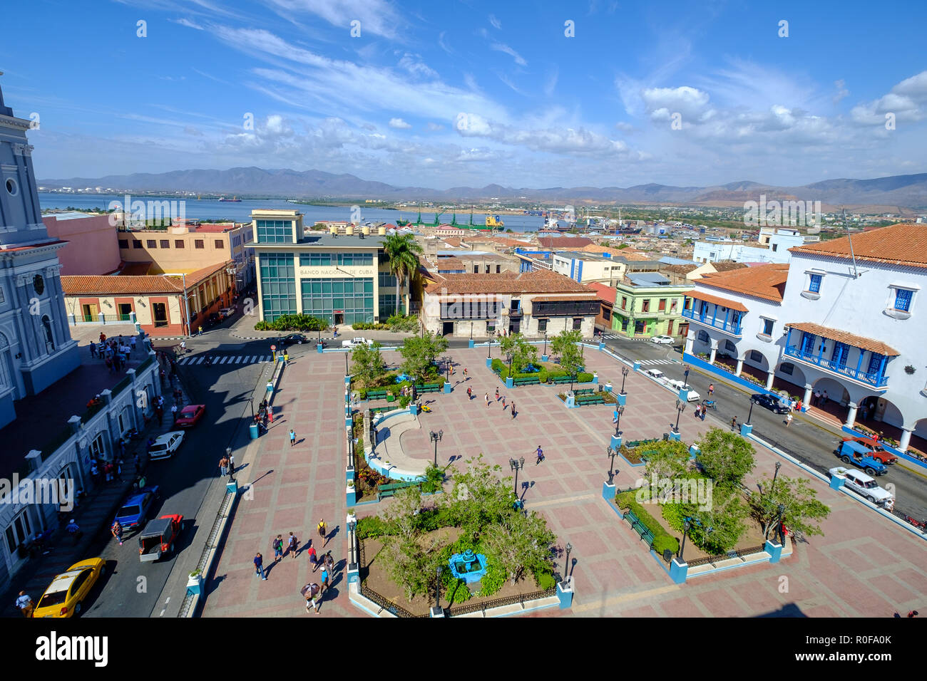 Parque de Cespedes, Santiago, Cuba Stock Photo - Alamy