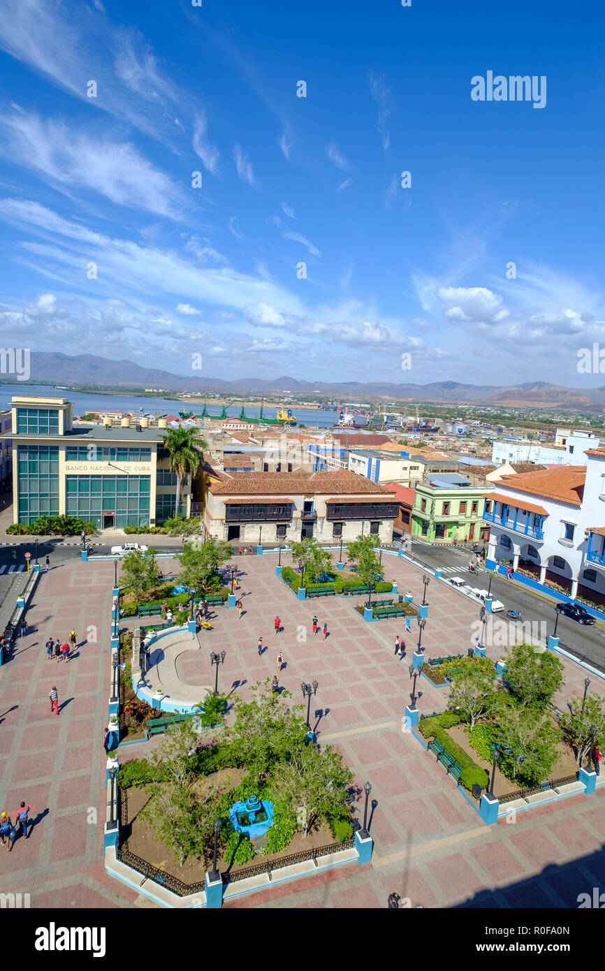 Parque de Cespedes, Santiago, Cuba Stock Photo - Alamy