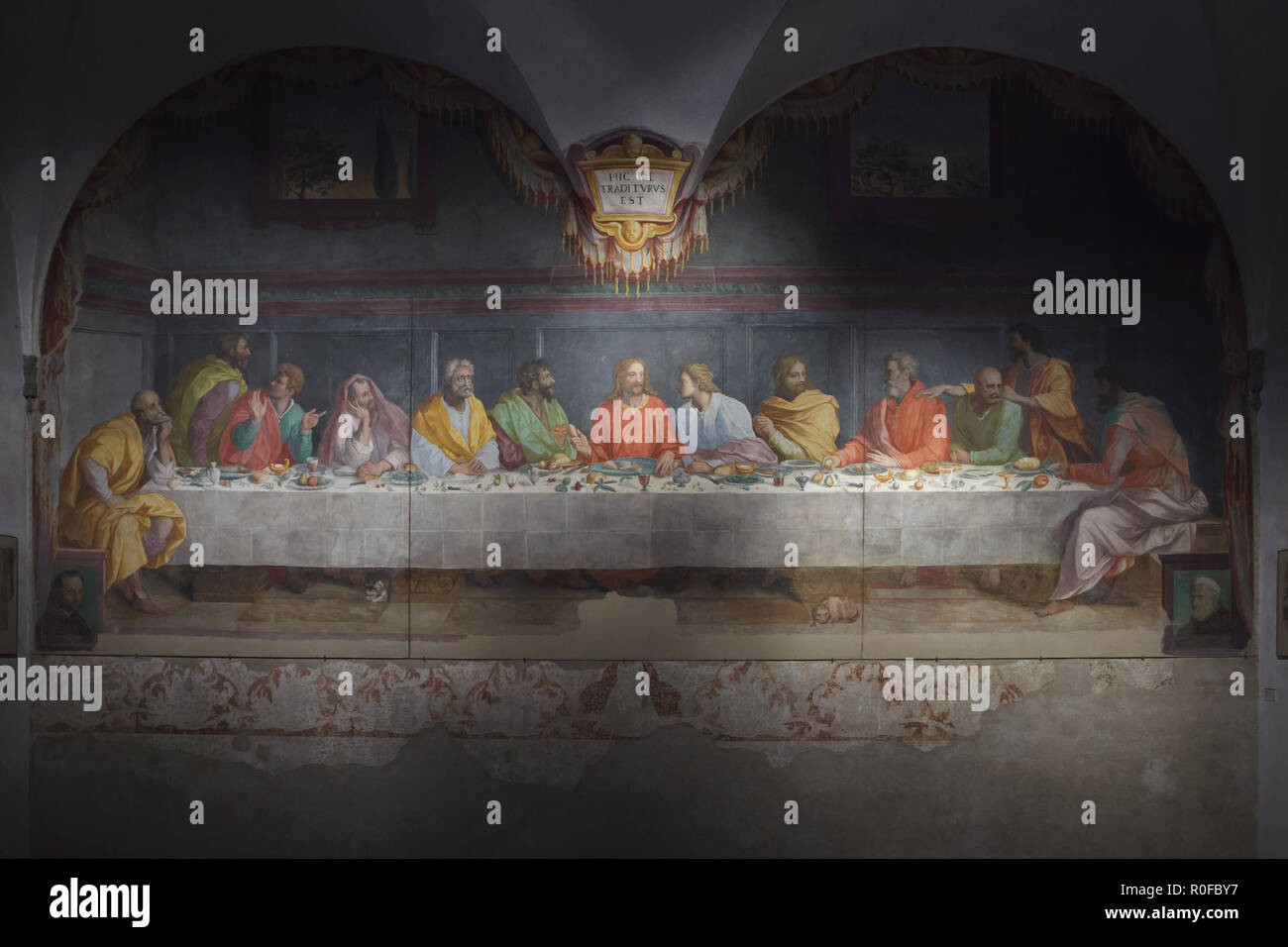 Last supper fresco hi-res stock photography and images - Alamy