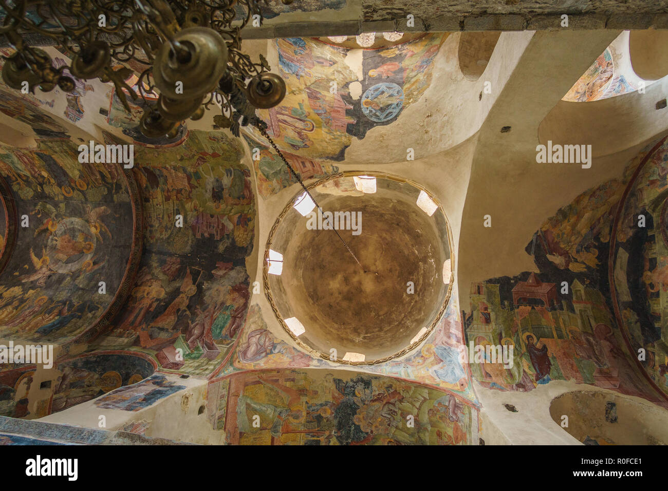 Interior details of the Pantanassa Church in Pantanassa Monastery at ...