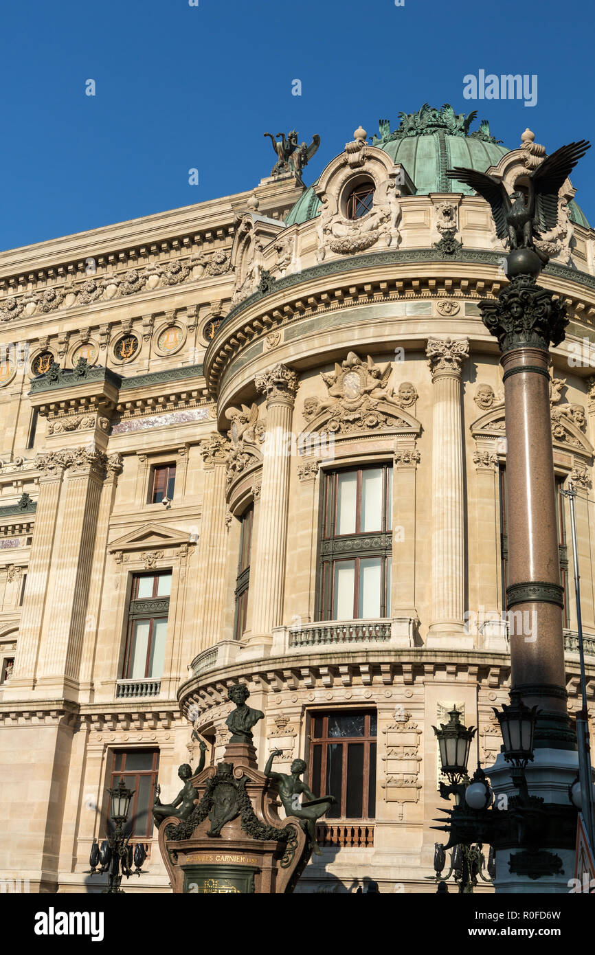 The Paris Opera or Garnier Palace.France. Opera House placed in Place ...