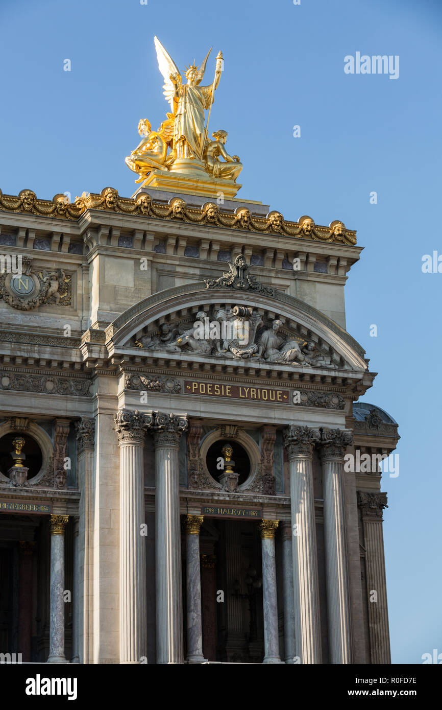 The Paris Opera or Garnier Palace.France. Opera House placed in Place ...