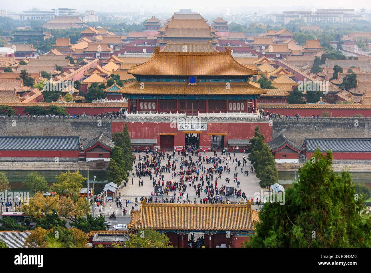 The Forbidden City, great palace complex in Beijing, home of the ...
