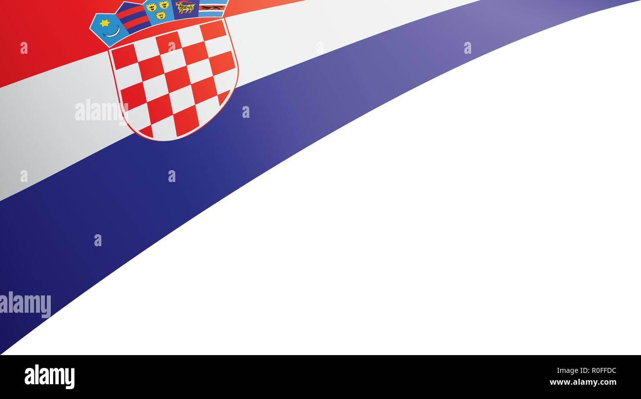 Croatia flag, vector illustration on a white background Stock Vector ...