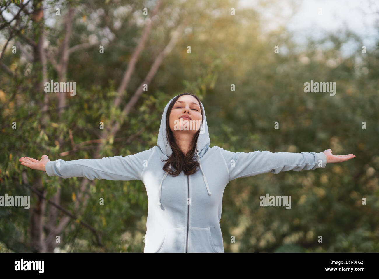 Stretch your arms hi-res stock photography and images - Alamy