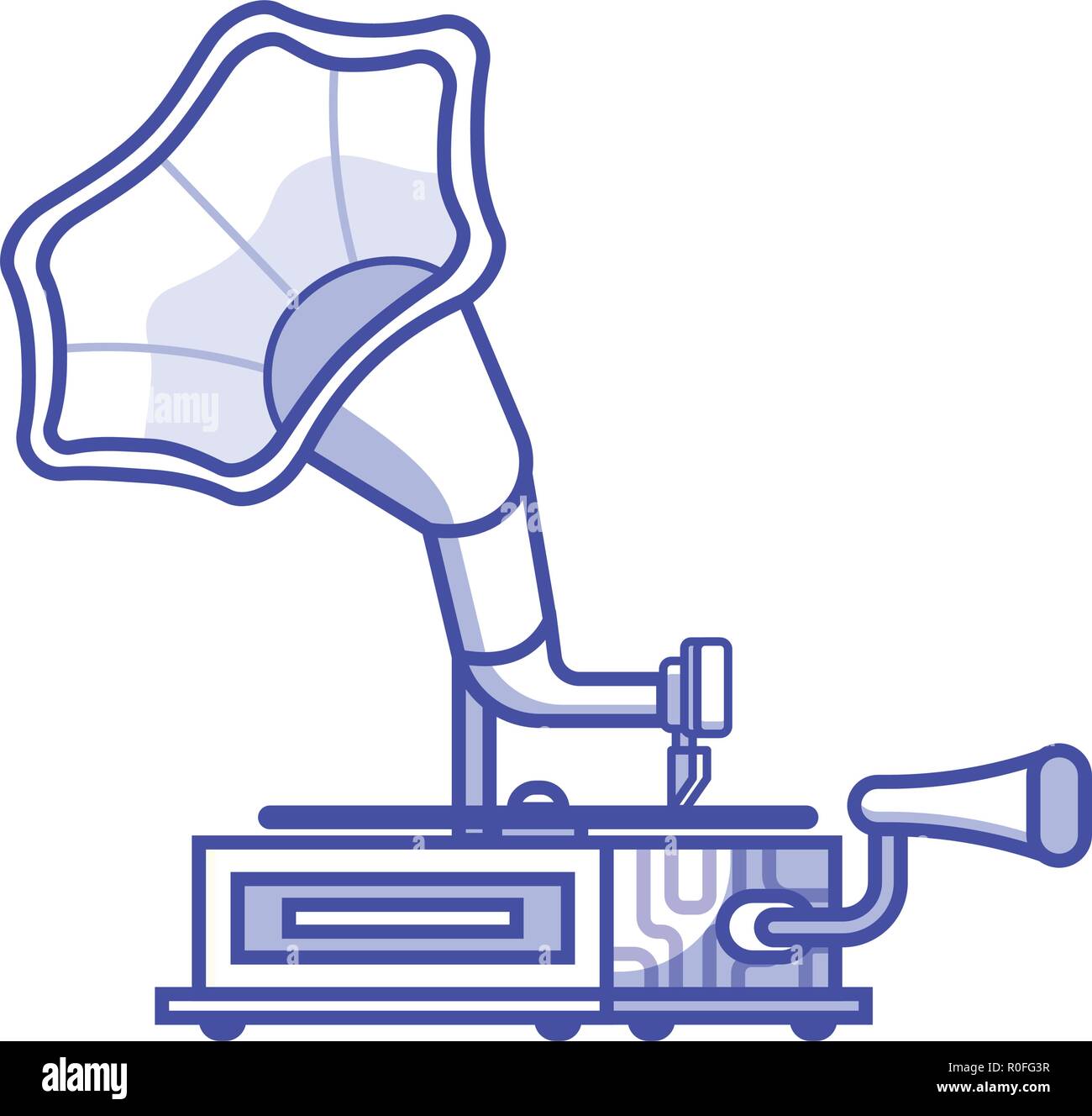 Old recording machine Stock Vector Images - Alamy