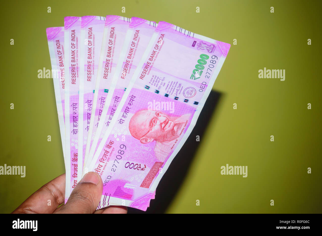 Two Thousand Rupees Note High Resolution Stock Photography and Images ...