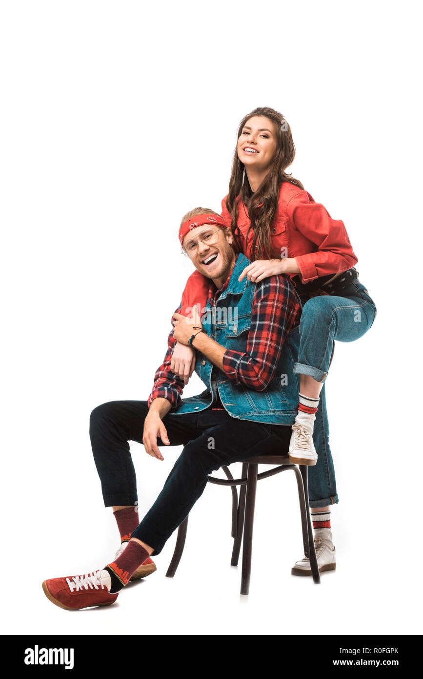 Man standing behind chair Cut Out Stock Images & Pictures - Alamy