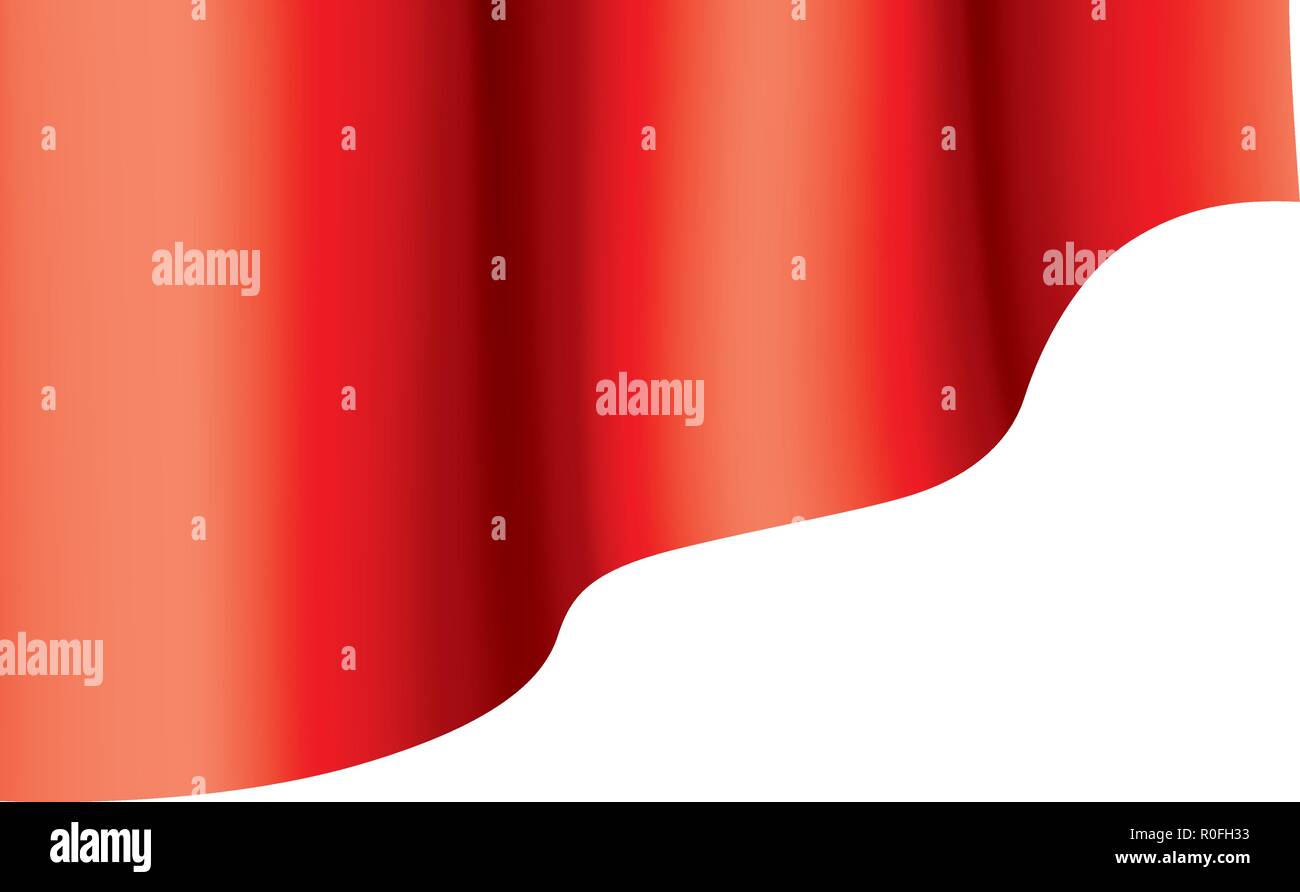 Waving red banner Stock Vector Images - Alamy