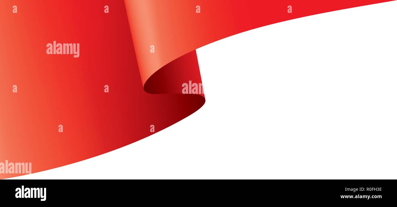 Waving red ribbon Stock Vector Images - Alamy