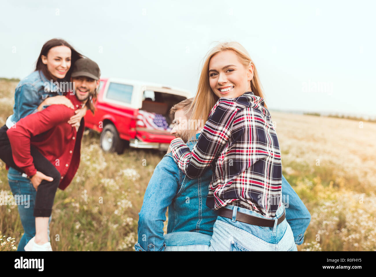 Piggy back transportation hi-res stock photography and images - Alamy