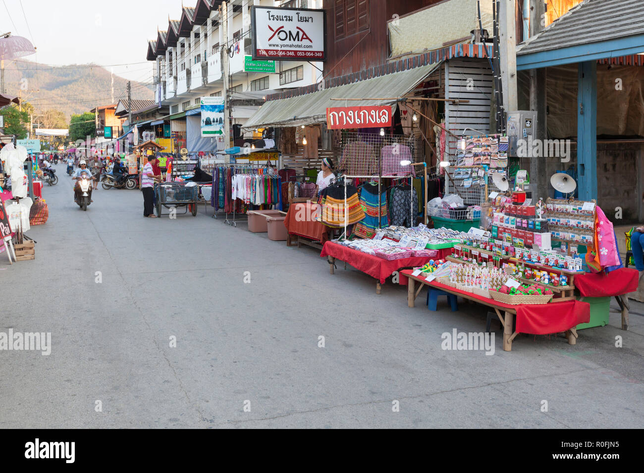 Pai walking street hi-res stock photography and images - Alamy