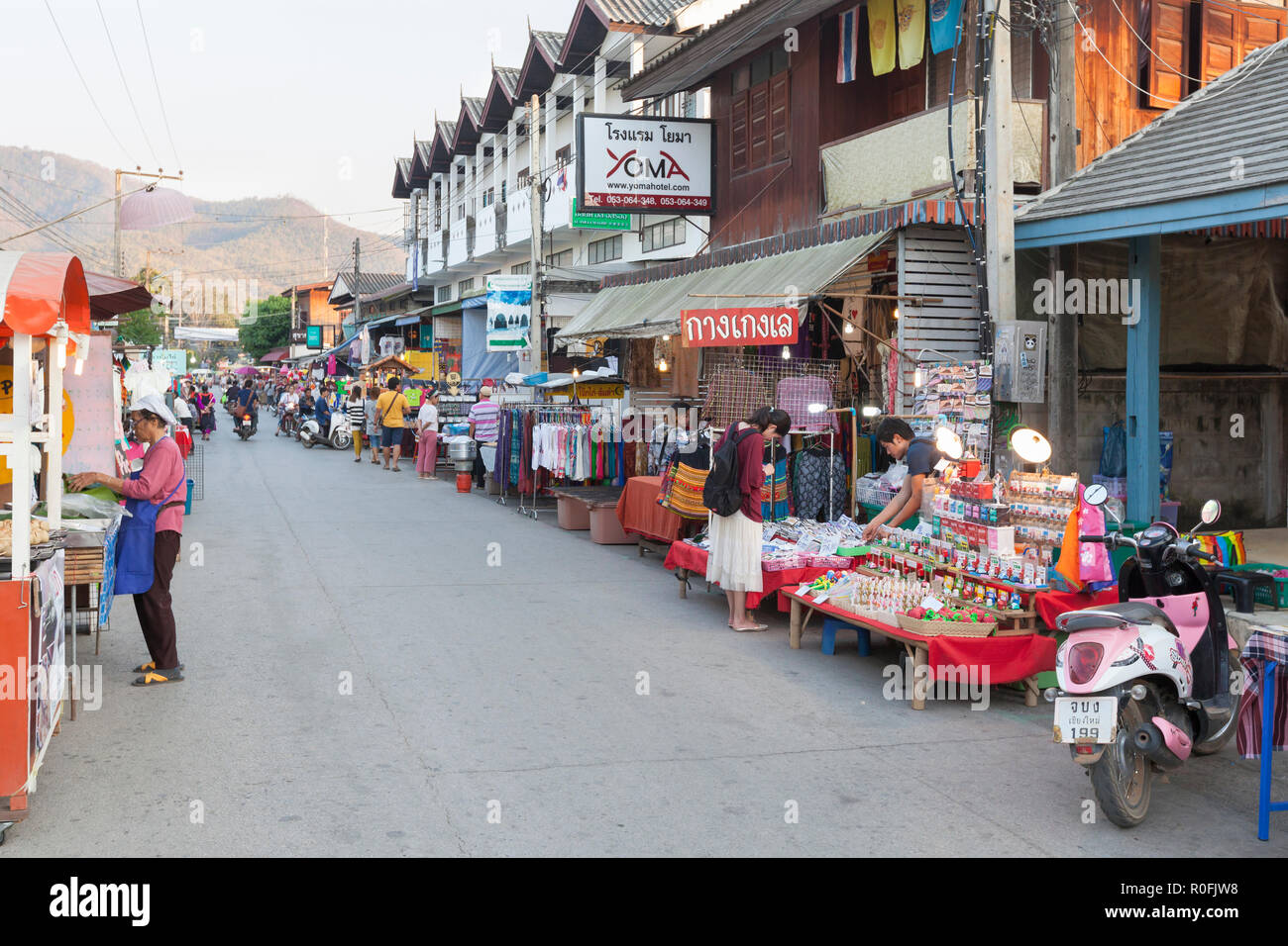 Pai walking street hi-res stock photography and images - Alamy