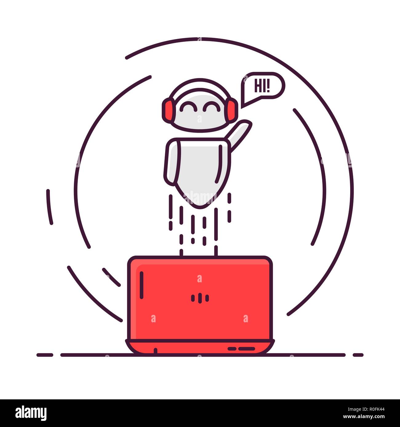 Smart ai assistant chatbot Cut Out Stock Images & Pictures - Alamy