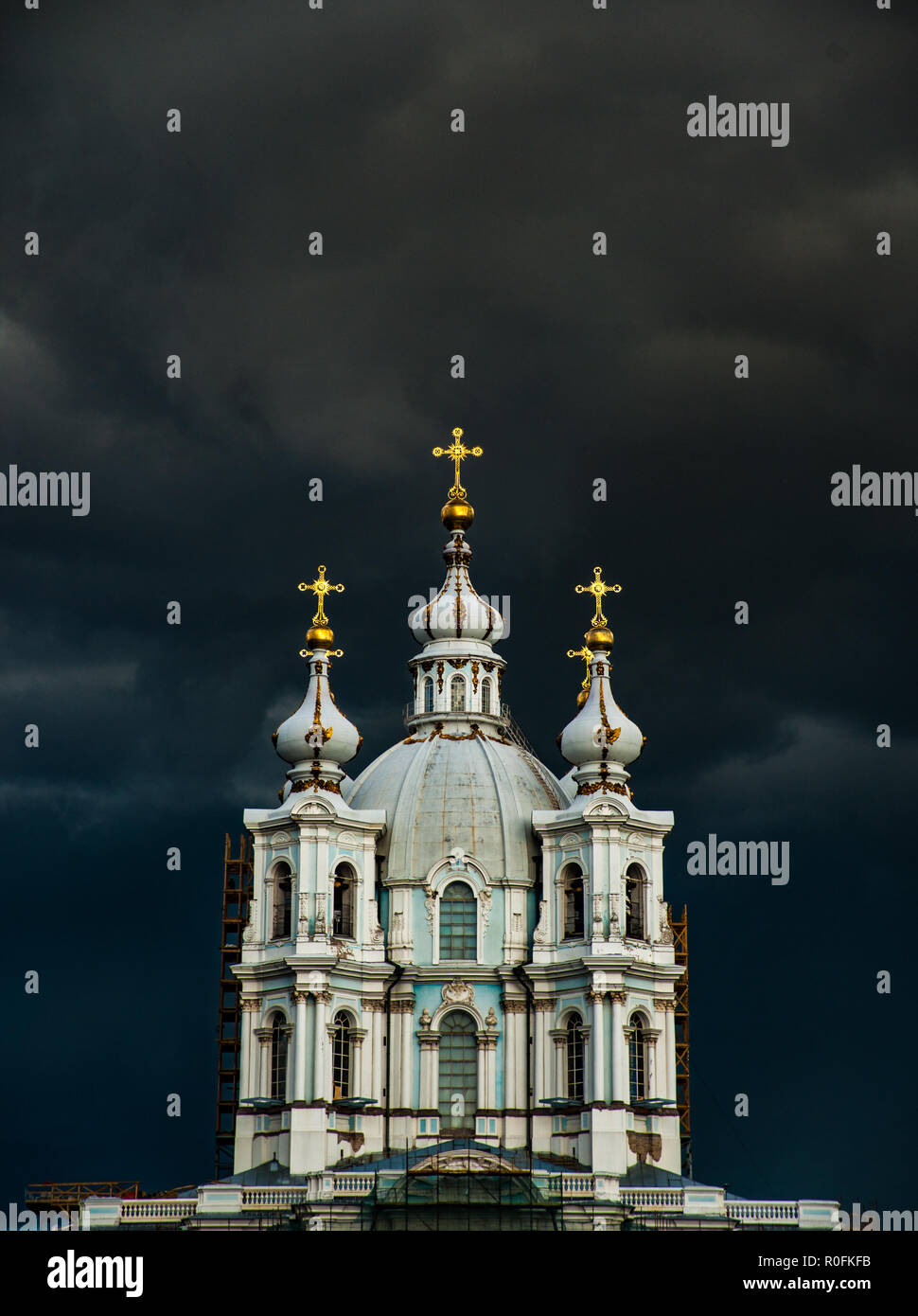 Smolny Cathedral, part of the architectural ensemble of the Smolny ...