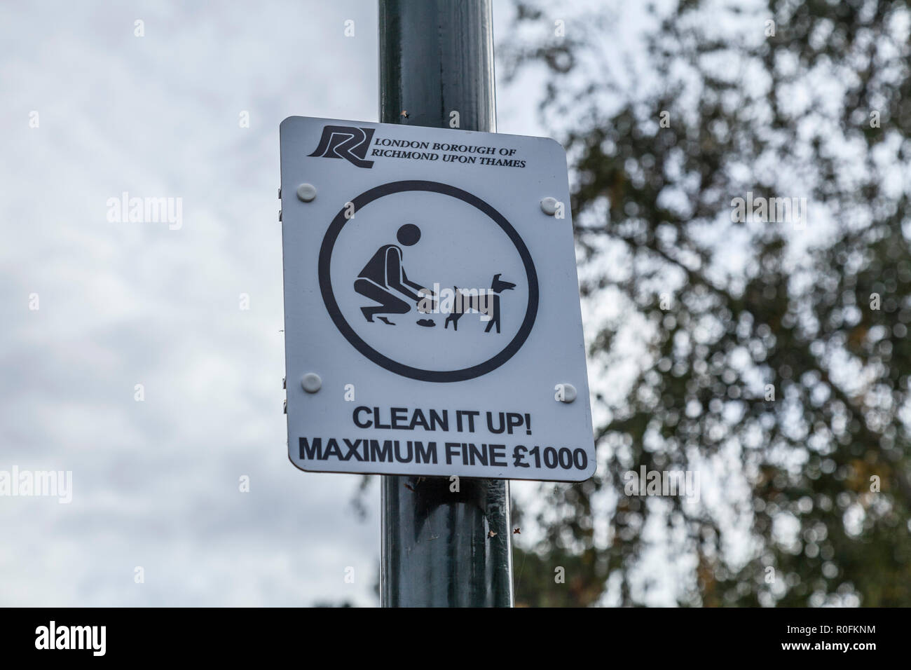 Dog mess sign uk hi-res stock photography and images - Alamy