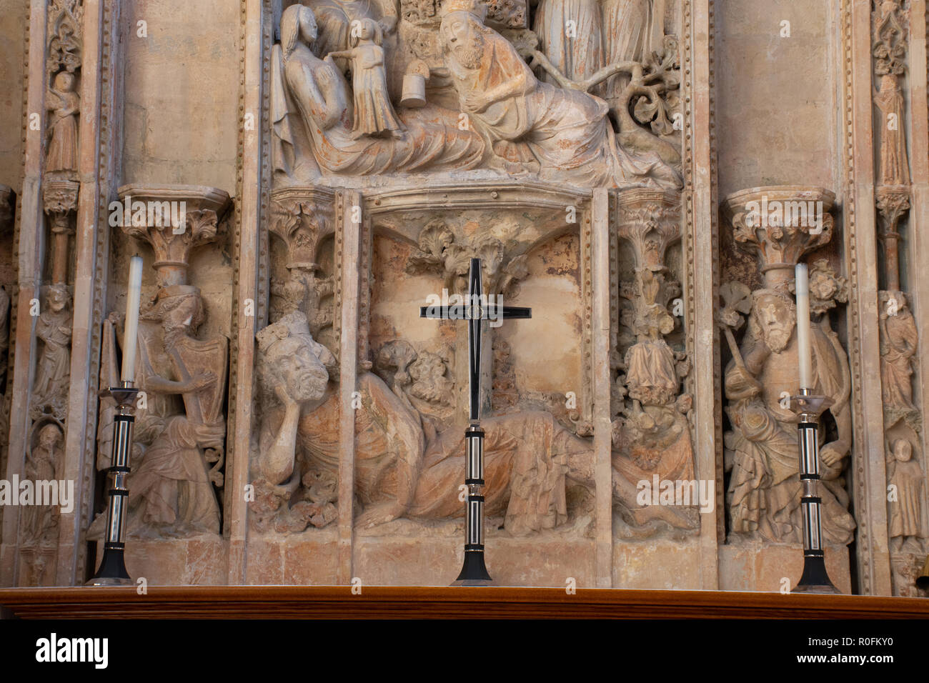 Crosses on altar hi-res stock photography and images - Alamy