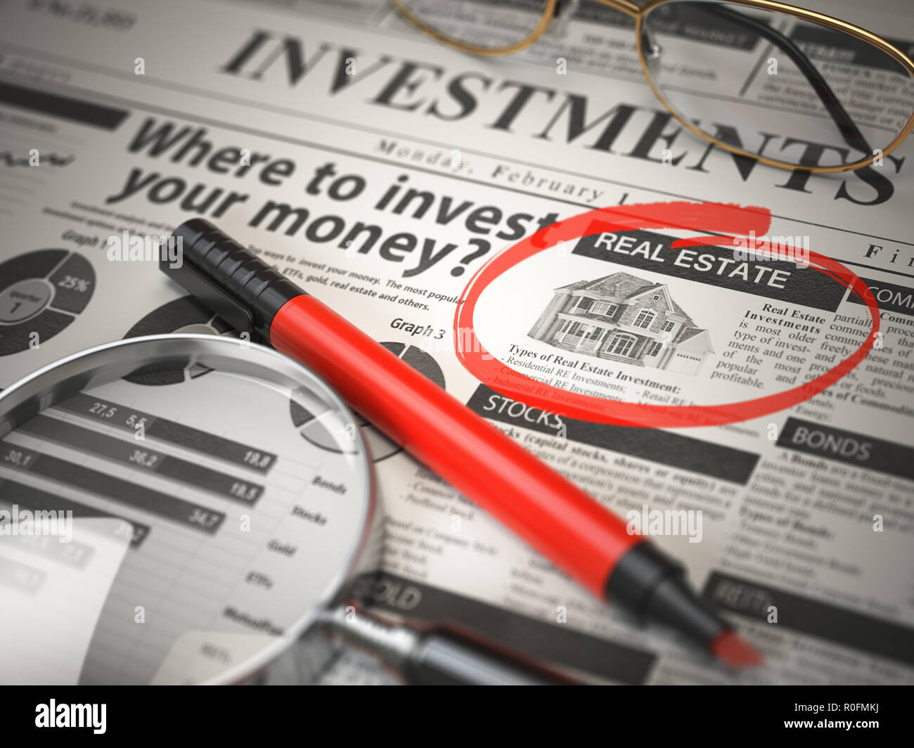 House sale advertisement newspaper hi-res stock photography and images ...