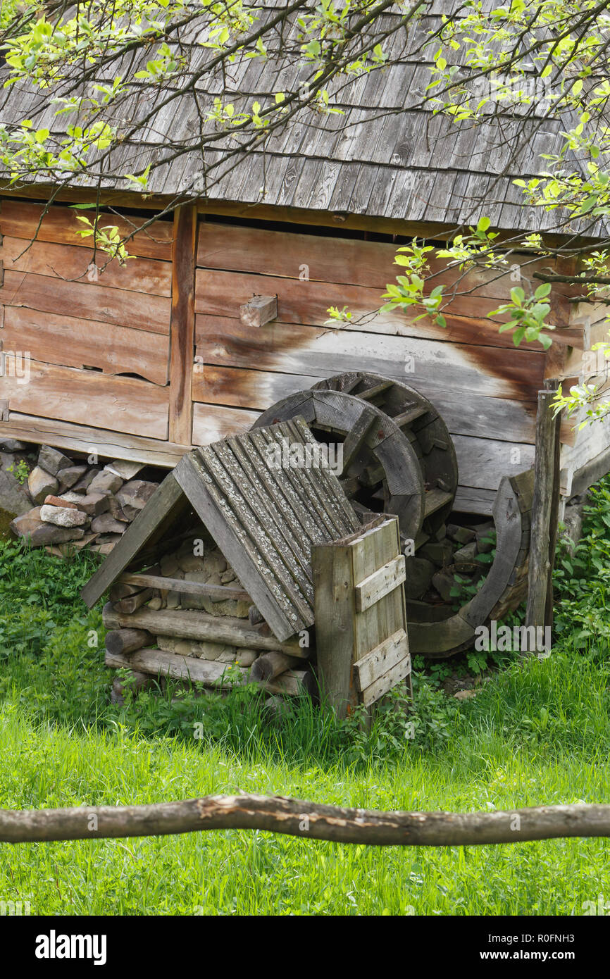 Old wooden water mill national hi-res stock photography and images - Alamy