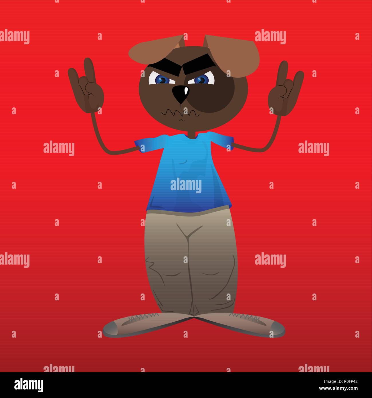 Dog body language Stock Vector Images - Alamy