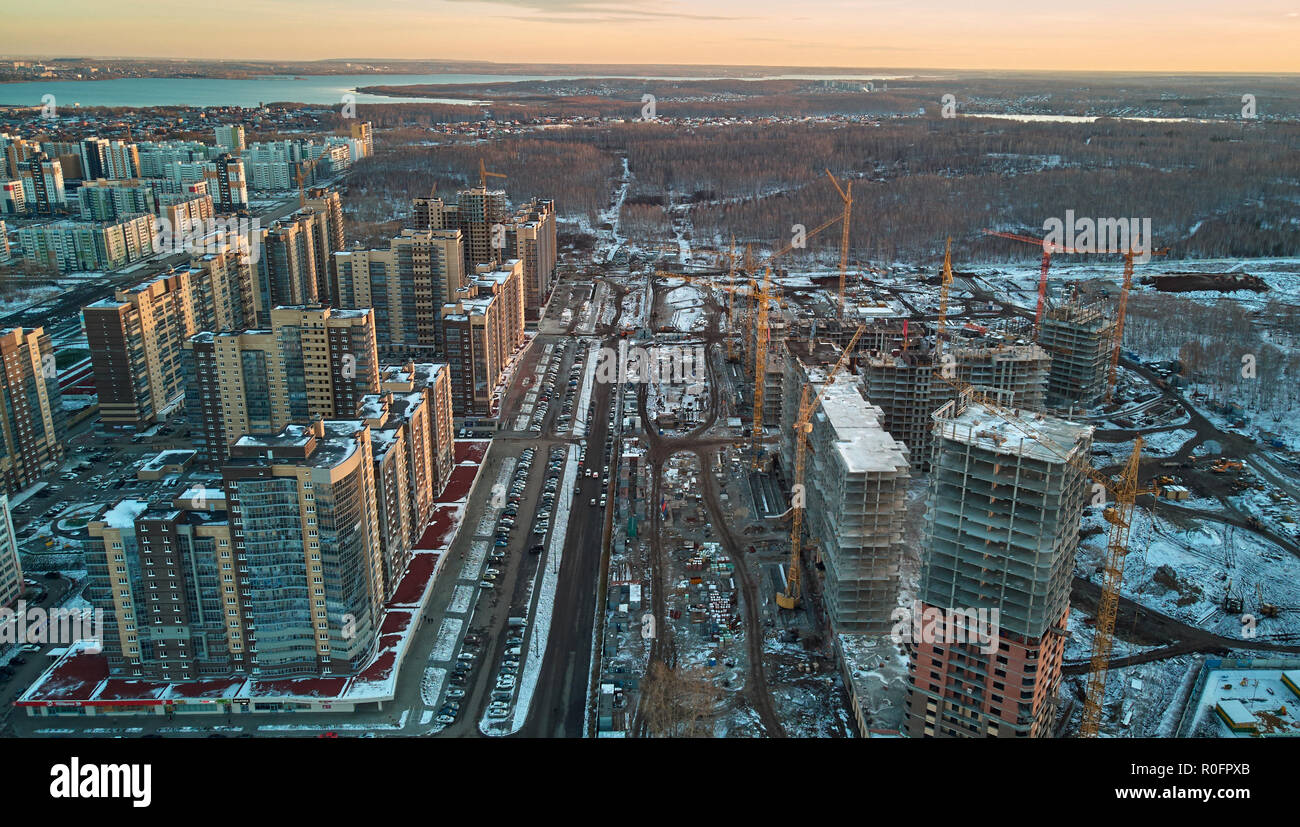 top view of the construction of an industrial facility Stock Photo - Alamy