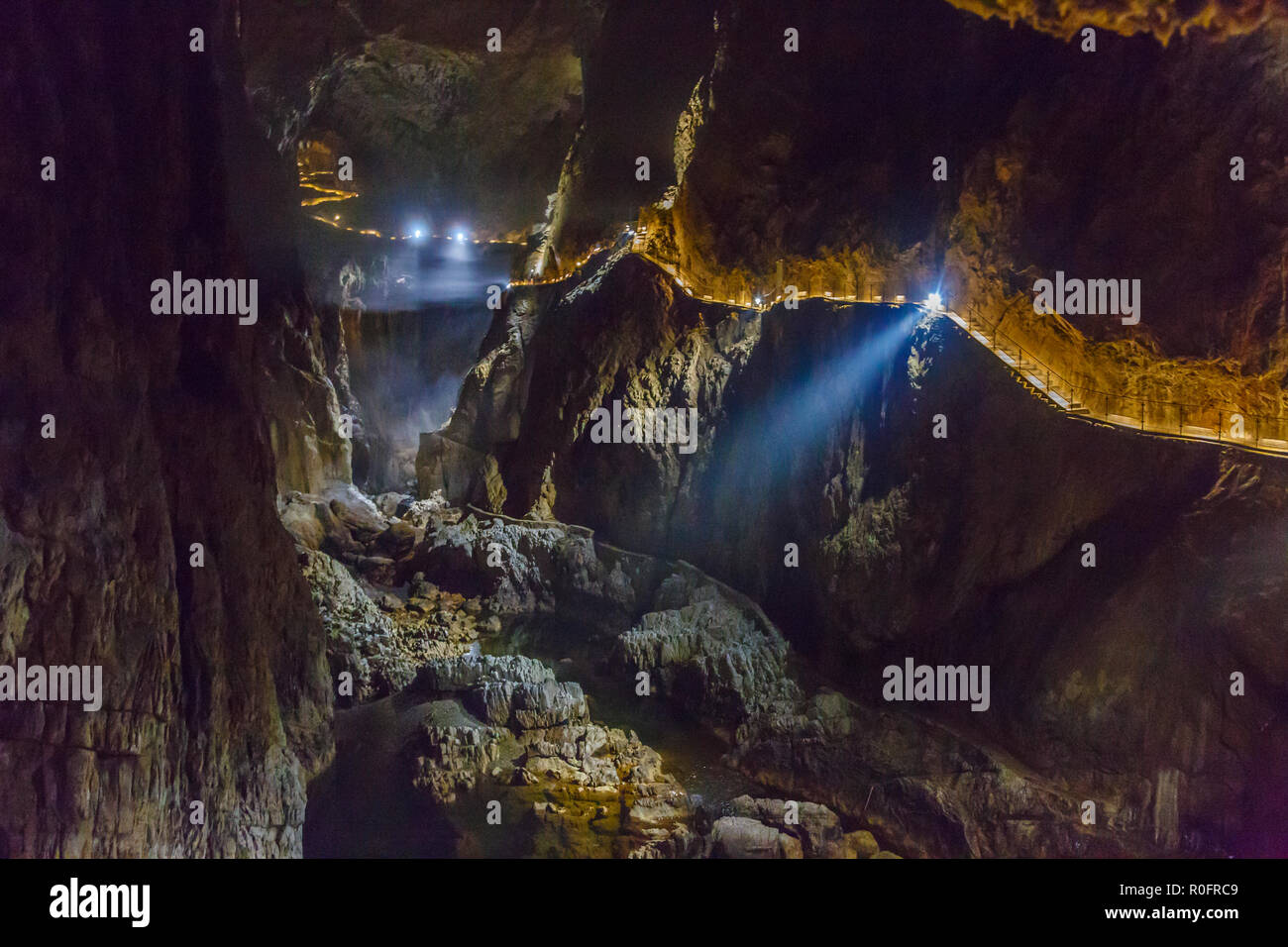 Huge cave landscape Stock Photo - Alamy