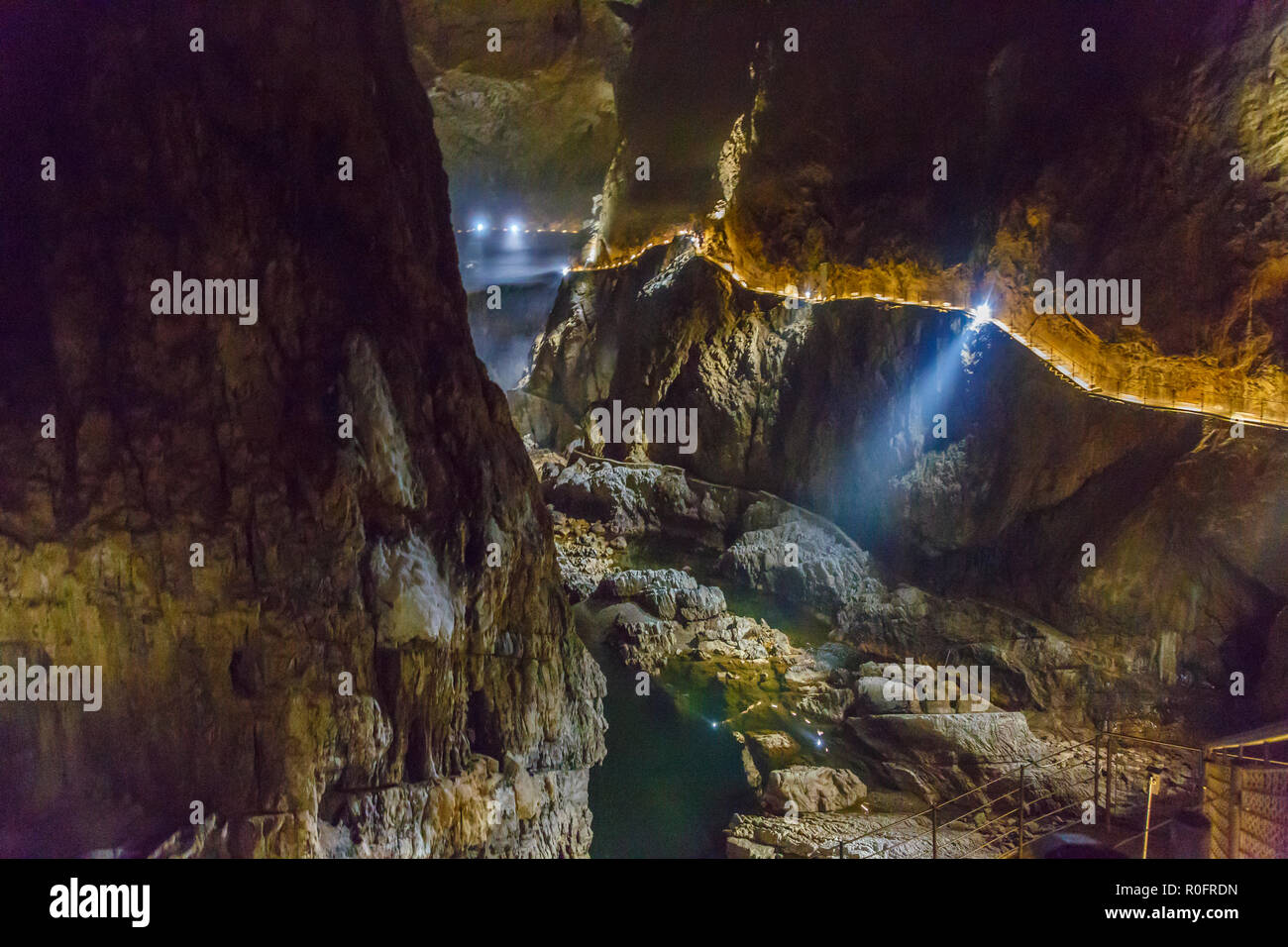 Huge cave landscape Stock Photo - Alamy