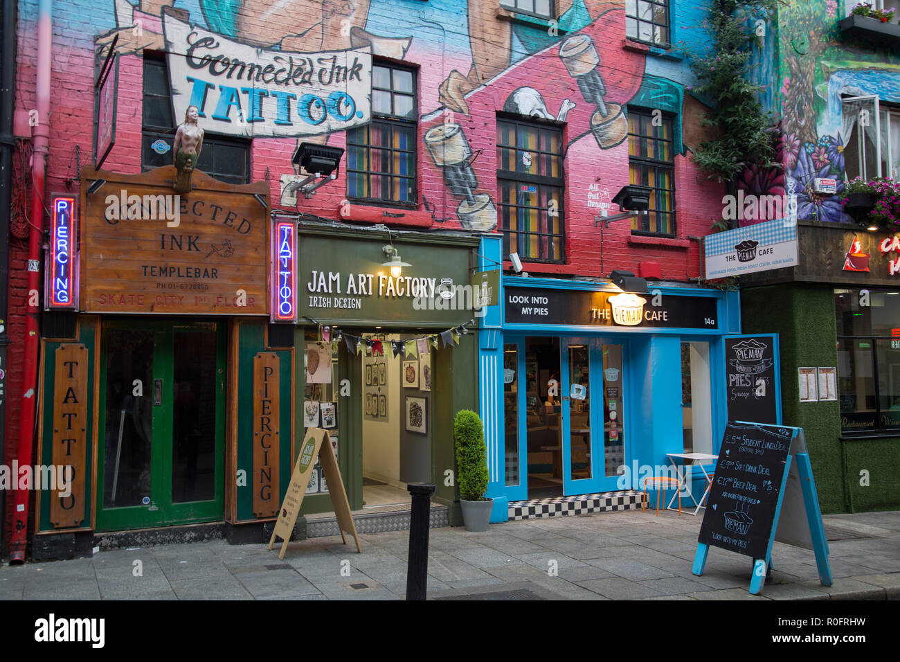 Connected Ink Tattoo and Jam Art Factory Design, Temple Bar, Dublin ...