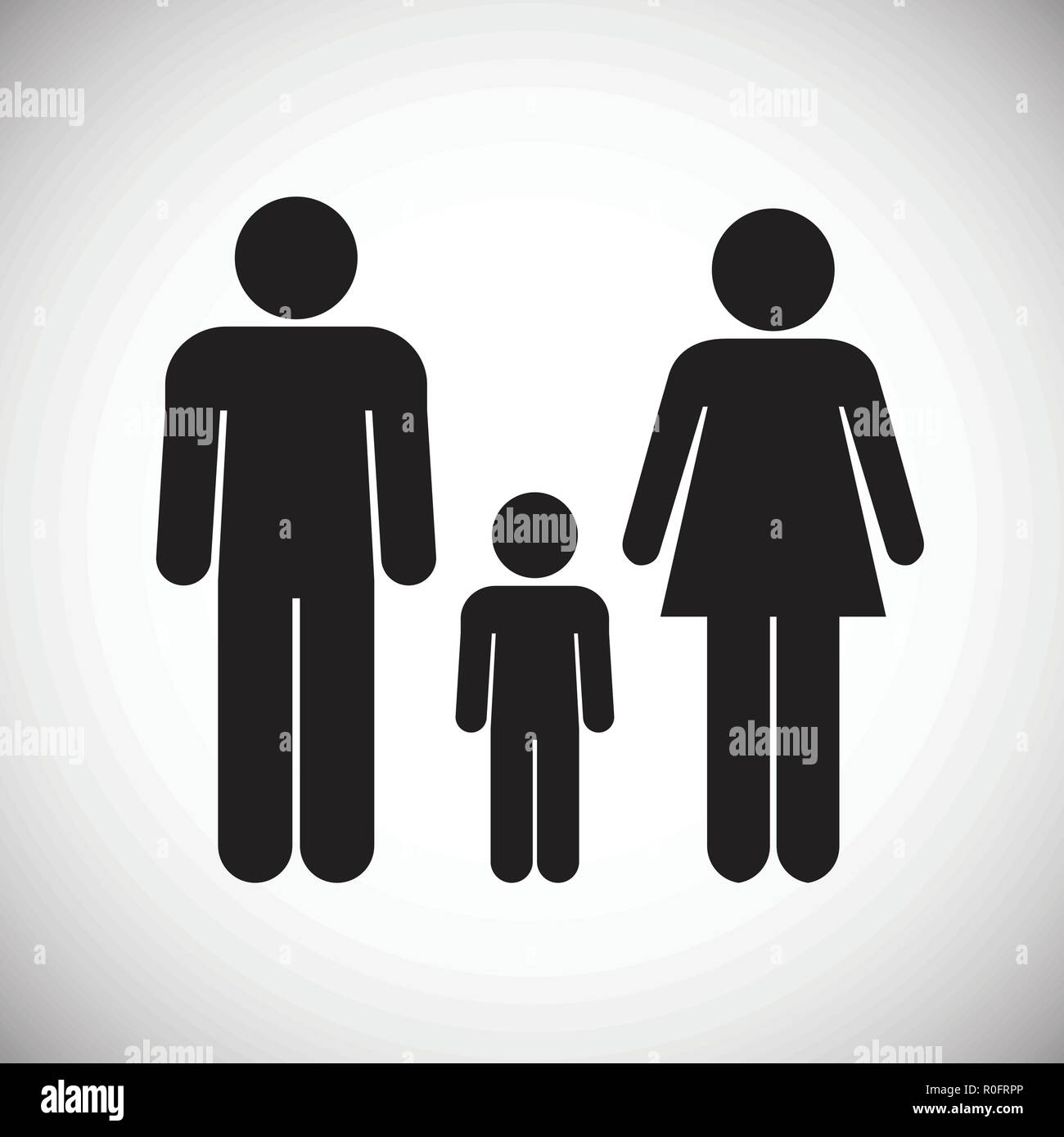 Family figure on white background icon Stock Vector Image & Art - Alamy