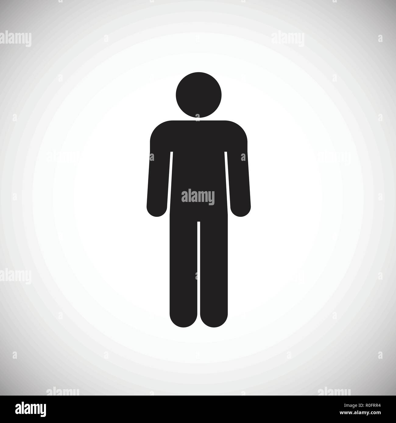 Human figure on white background icon Stock Vector Image & Art - Alamy