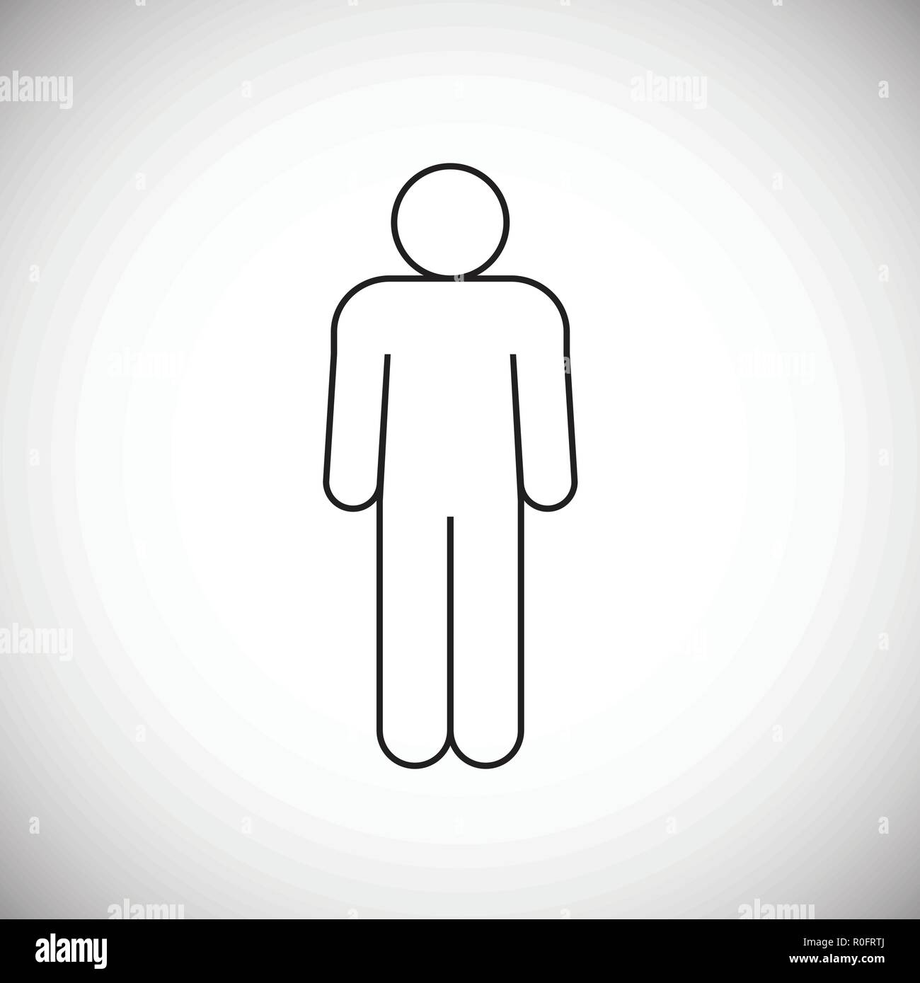 Human figure on white background Stock Vector Image & Art - Alamy