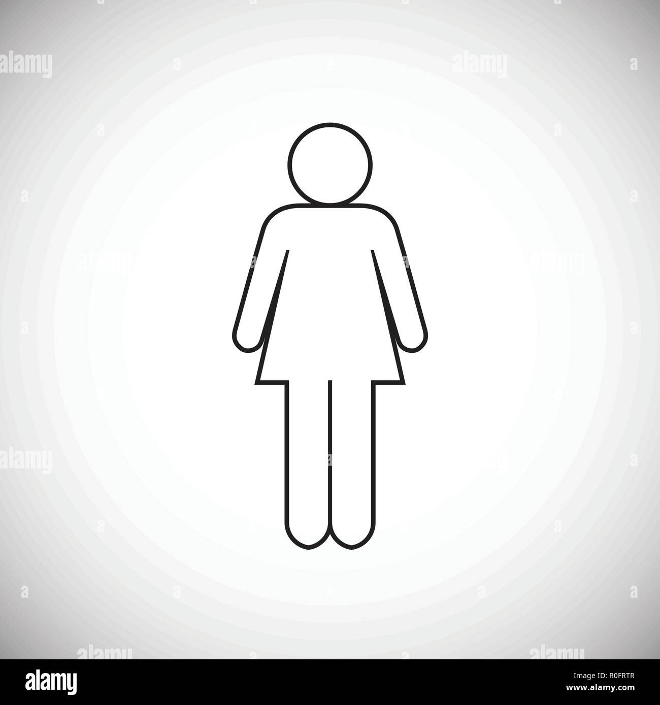 Woman figure on white background Stock Vector Image & Art - Alamy