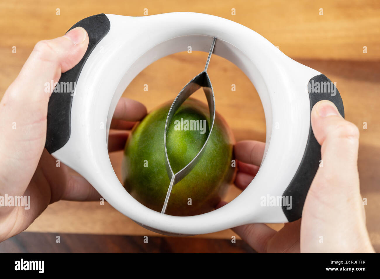 The Mango Splitter slices cleanly through the fruit and leaves almost ...