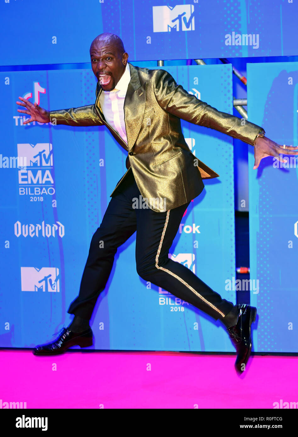 Terry Crews attending the MTV Europe Music Awards 2018 held at the ...