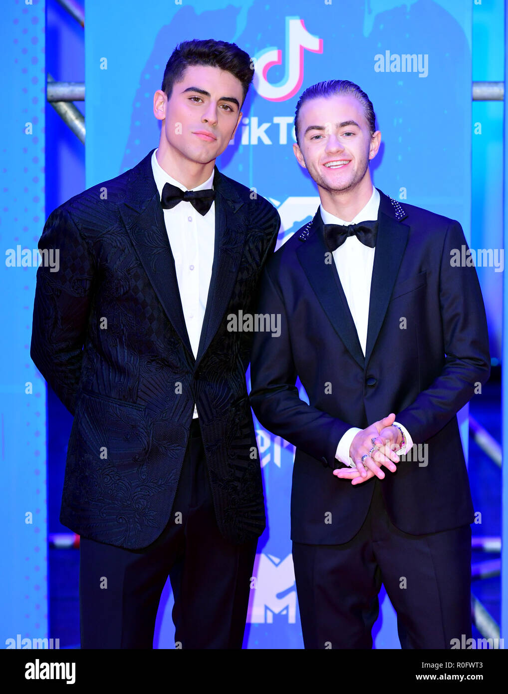 Jack & Jack attending the MTV Europe Music Awards 2018 held at the ...