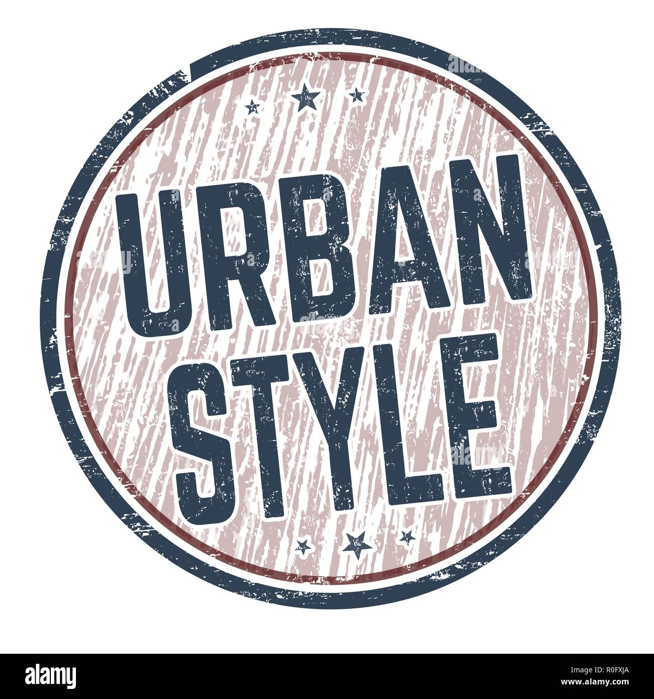Urban style sign or stamp on white background, vector illustration ...