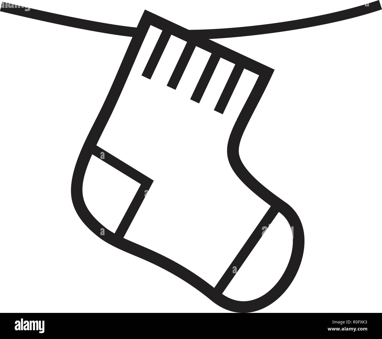 Christmas stocking on white Black and White Stock Photos & Images - Alamy