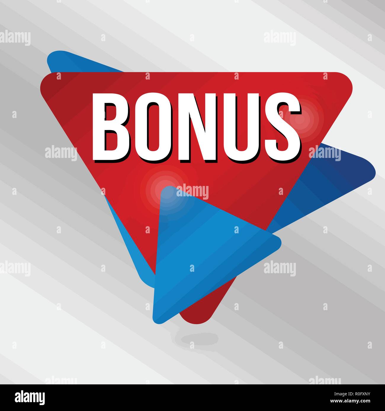 Bonus sign or label on grey background, vector illustration Stock ...