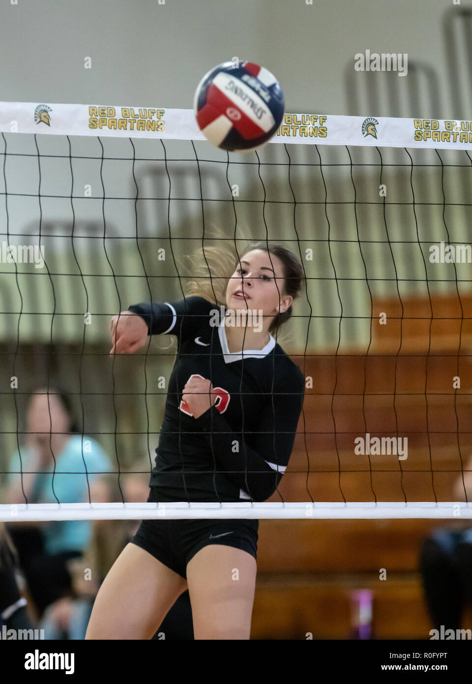 Volleyball action with Quincy vs. Hamilton High School in Red Bluff ...