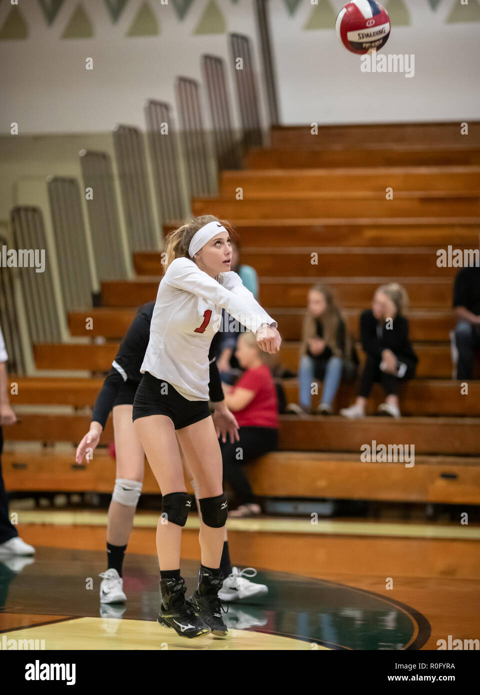 Volleyball action with Quincy vs. Hamilton High School in Red Bluff ...