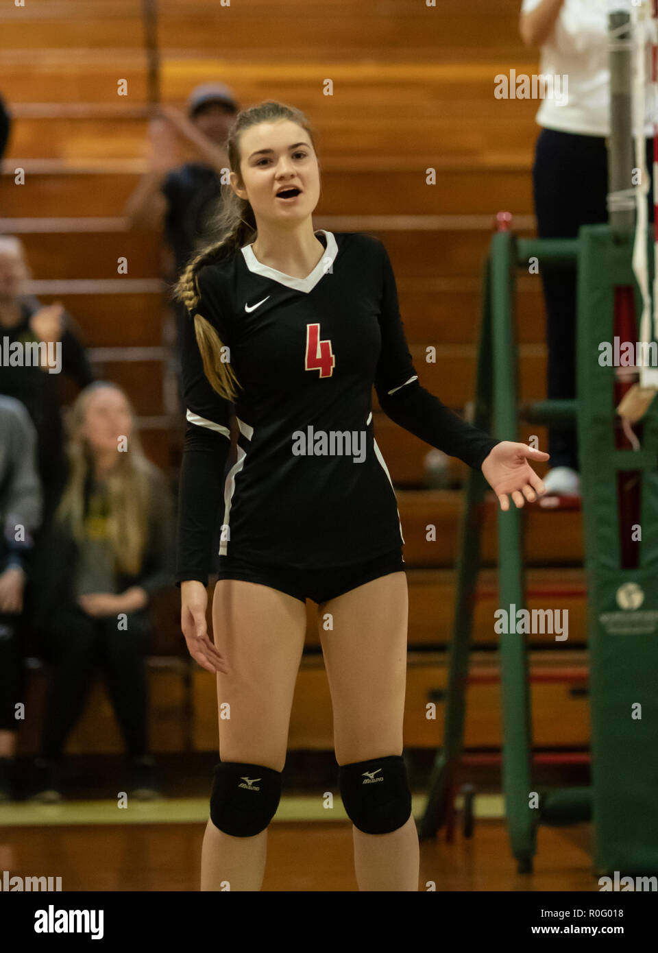 Volleyball action with Quincy vs. Hamilton High School in Red Bluff ...