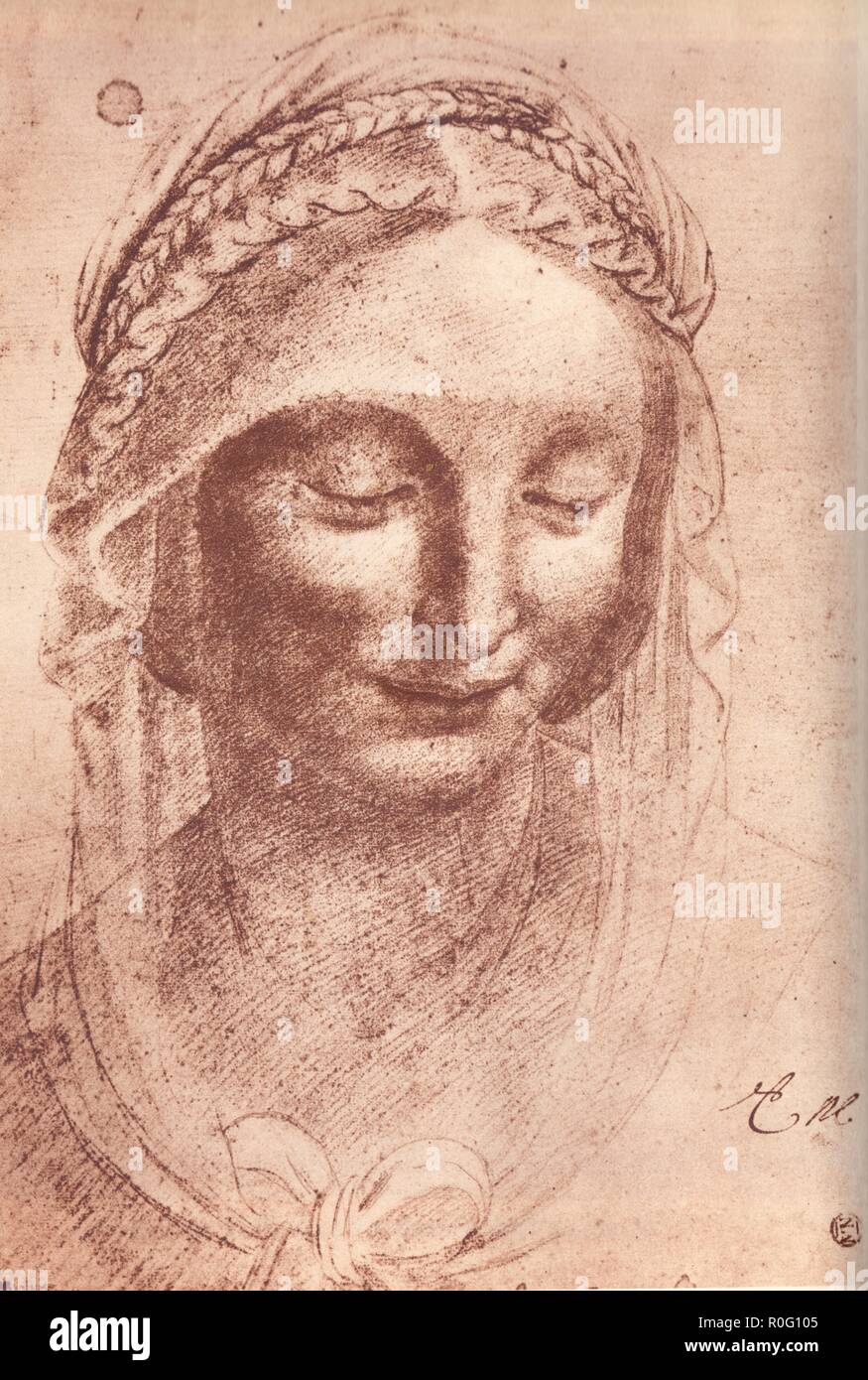 SMILING MADONNA . LEONARDO DA VINCI Stock Photo - Alamy