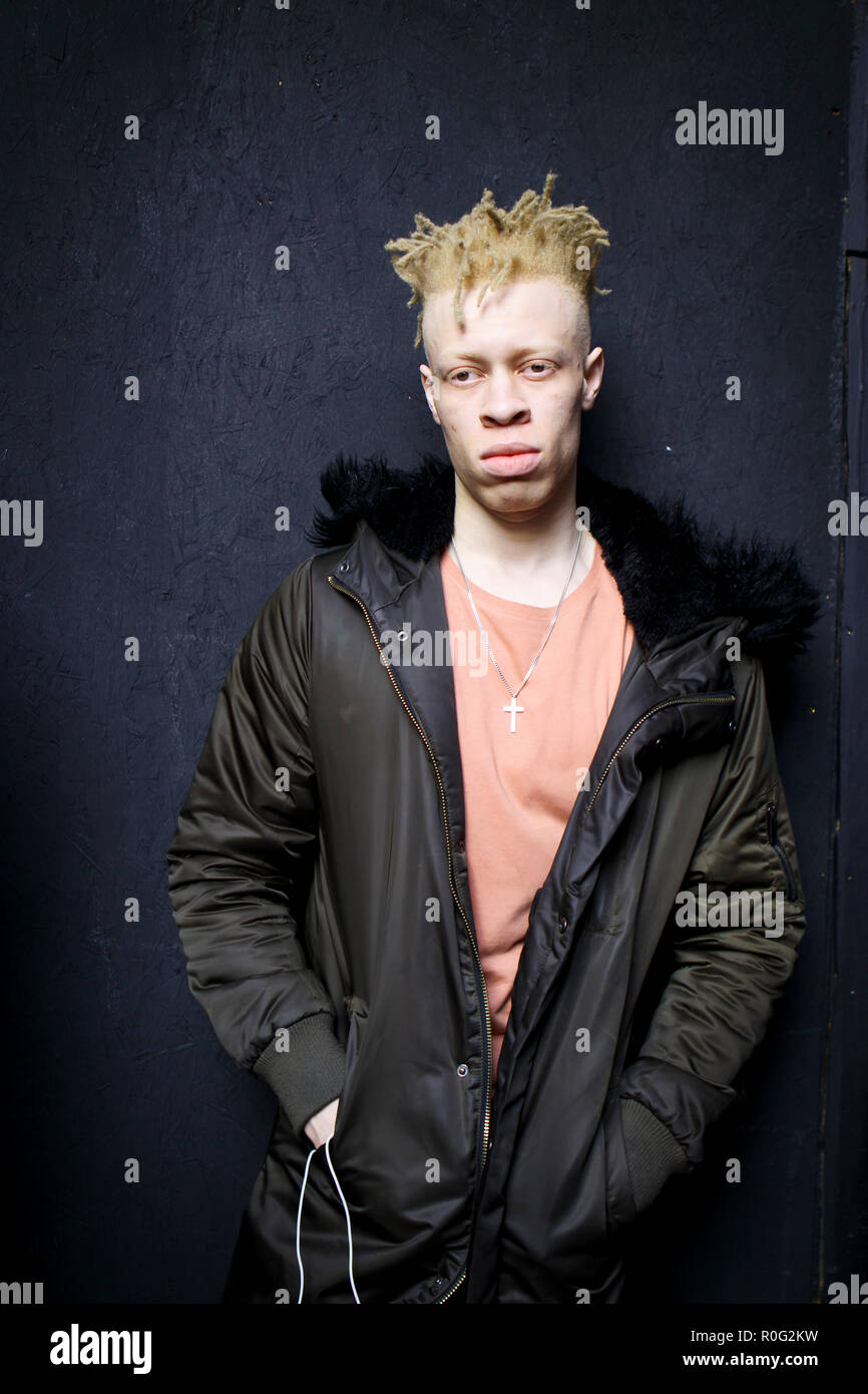 Albino model male hi-res stock photography and images - Alamy
