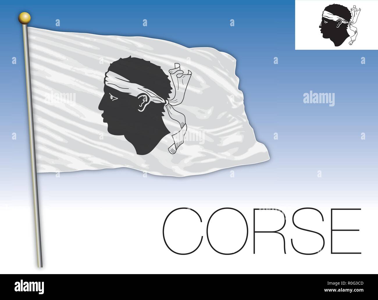 Corsica flags european union Stock Vector Images - Alamy