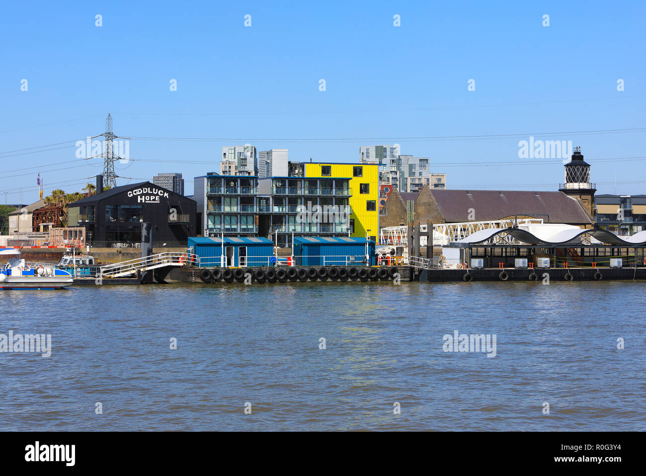 The diverse, riverside community Goodluck Hope, on the River Thames ...