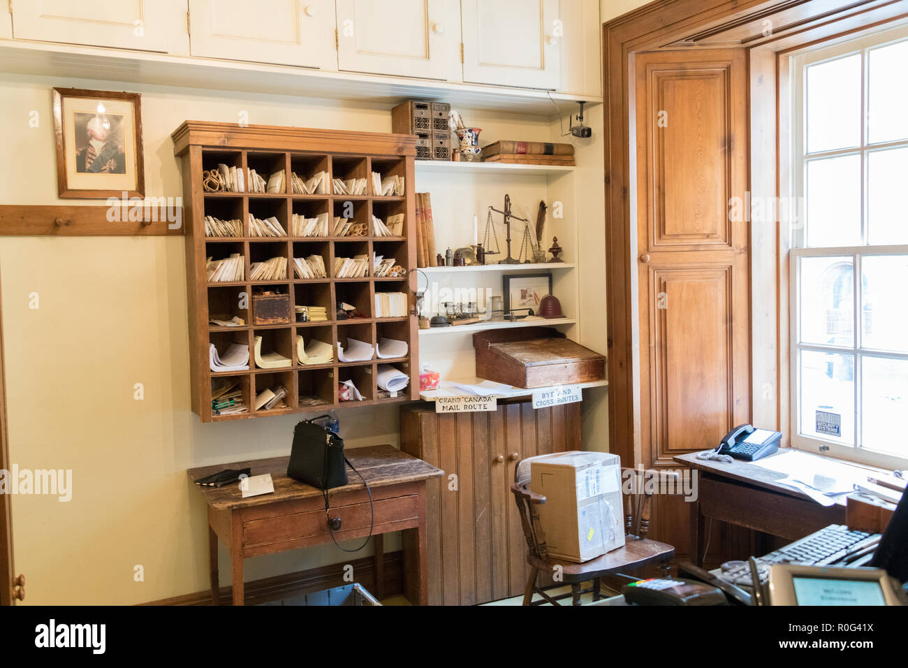 Interior, First Post Office, Toronto, canada Stock Photo - Alamy
