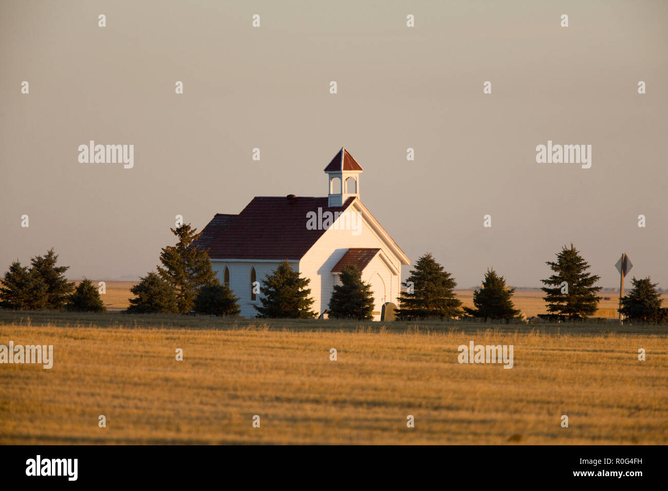 Old Country Church in Saskatchewan Canada Scenic Stock Photo - Alamy