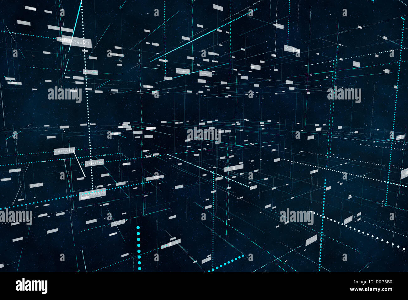 3d rendering, big data and finance Stock Photo - Alamy