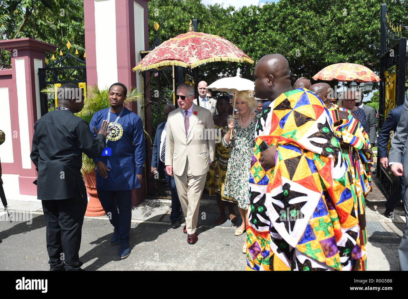 The Prince of Wales and Duchess of Cornwall arrive for a Durbar with ...