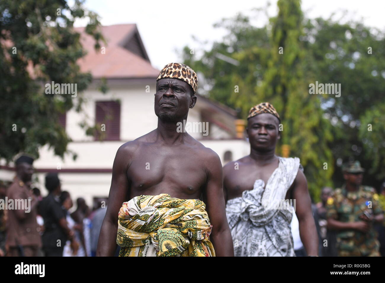 People wait for the Prince of Wales and Duchess of Cornwall to arrive ...